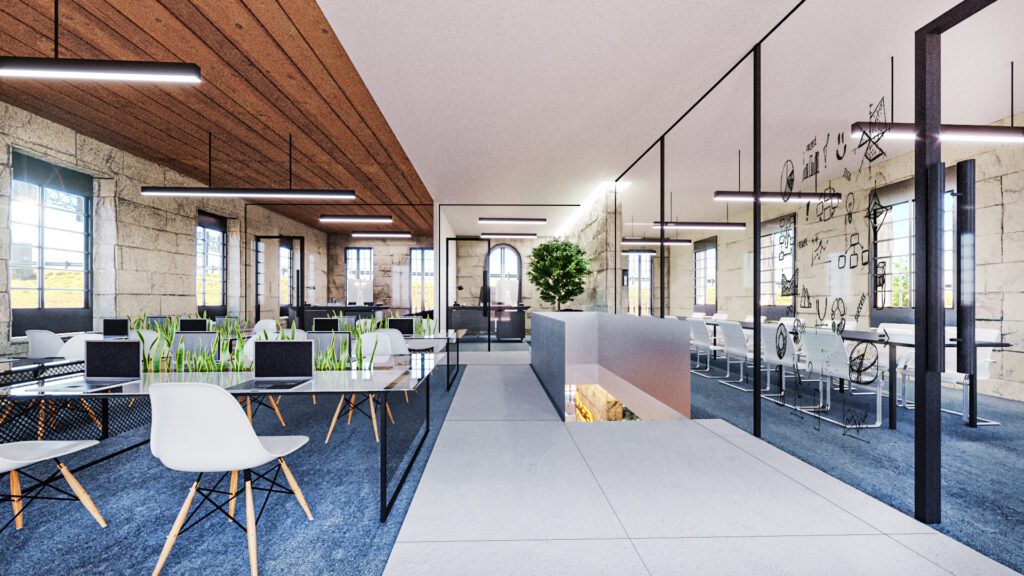 Modern Marvel: Office Interior Design Revival in an Old Texas Gem ...